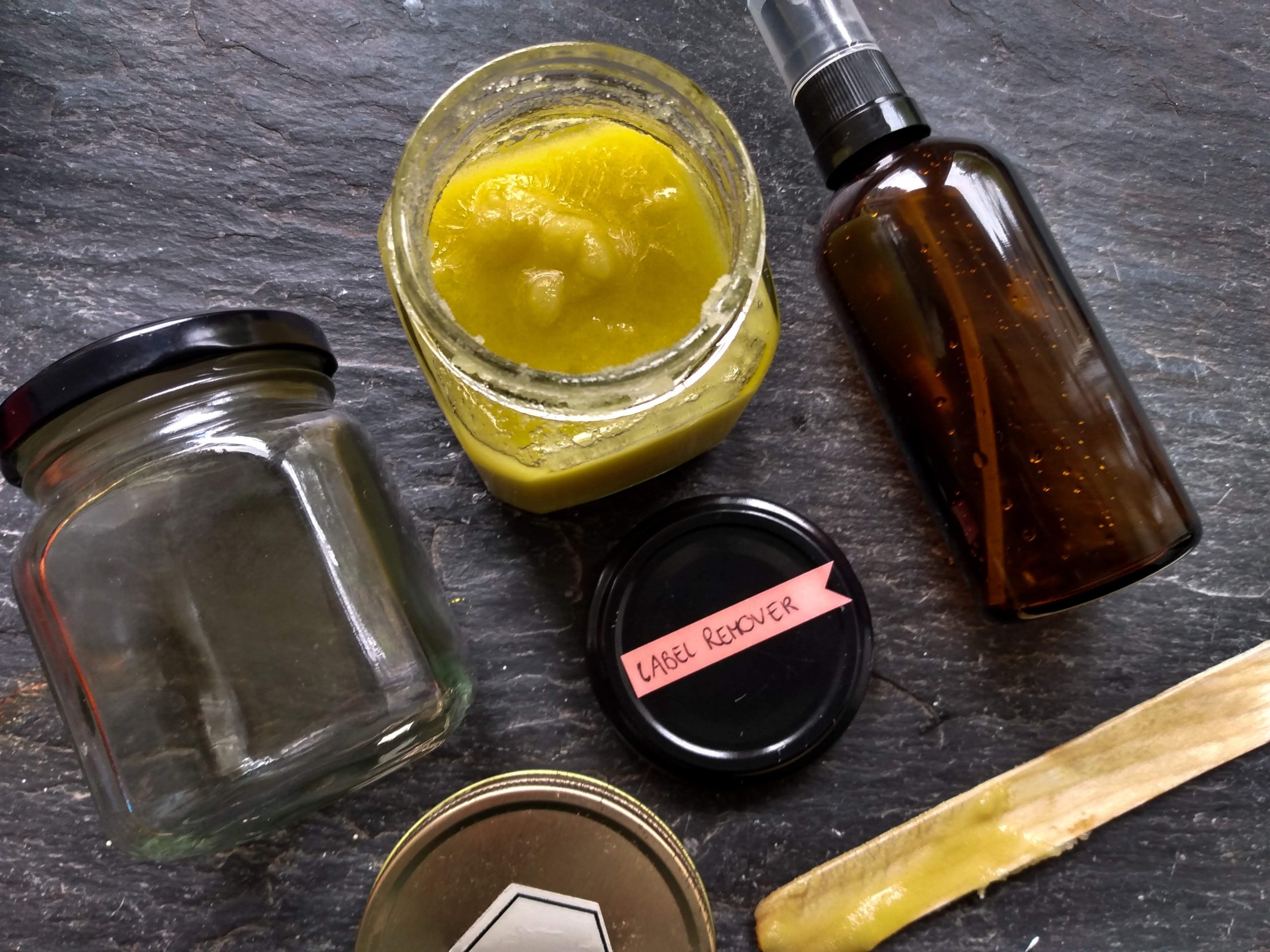 DIY Super Easy Jar Label Remover - a Hopeful Home
